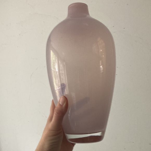 Accents | Tall Light Pink Glass Vase | Poshmark